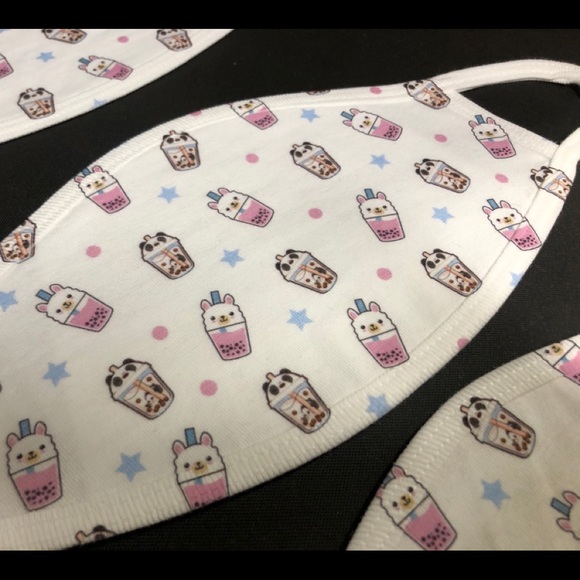 Apple N Tree | Accessories | Bubble Tea Kawaii Face Mask Cover Boba ...